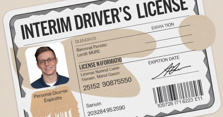 What Is an Interim Driver’s License and How Much Does It Cost?